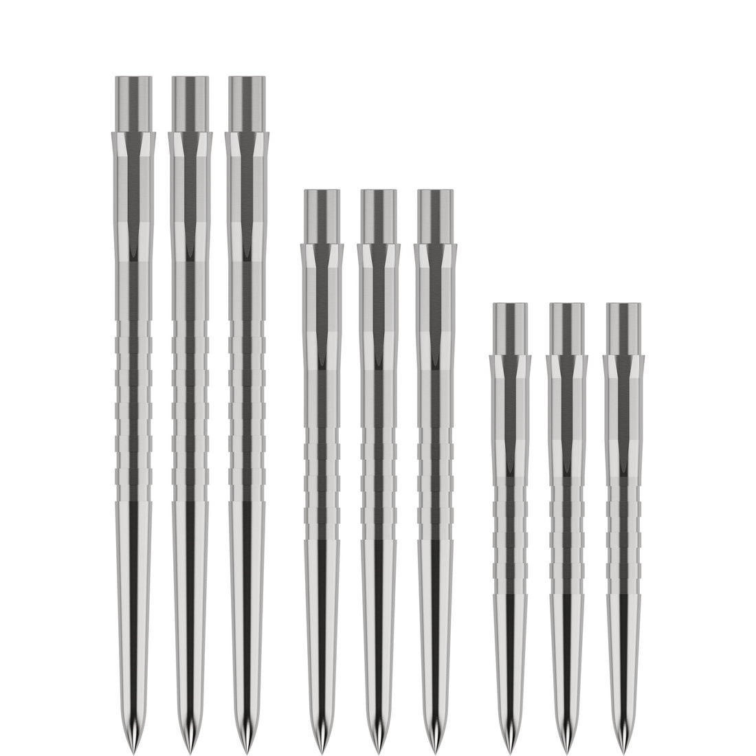 Mission Caliburn EVO Dart Points - Grooved - Silver – Mission Darts