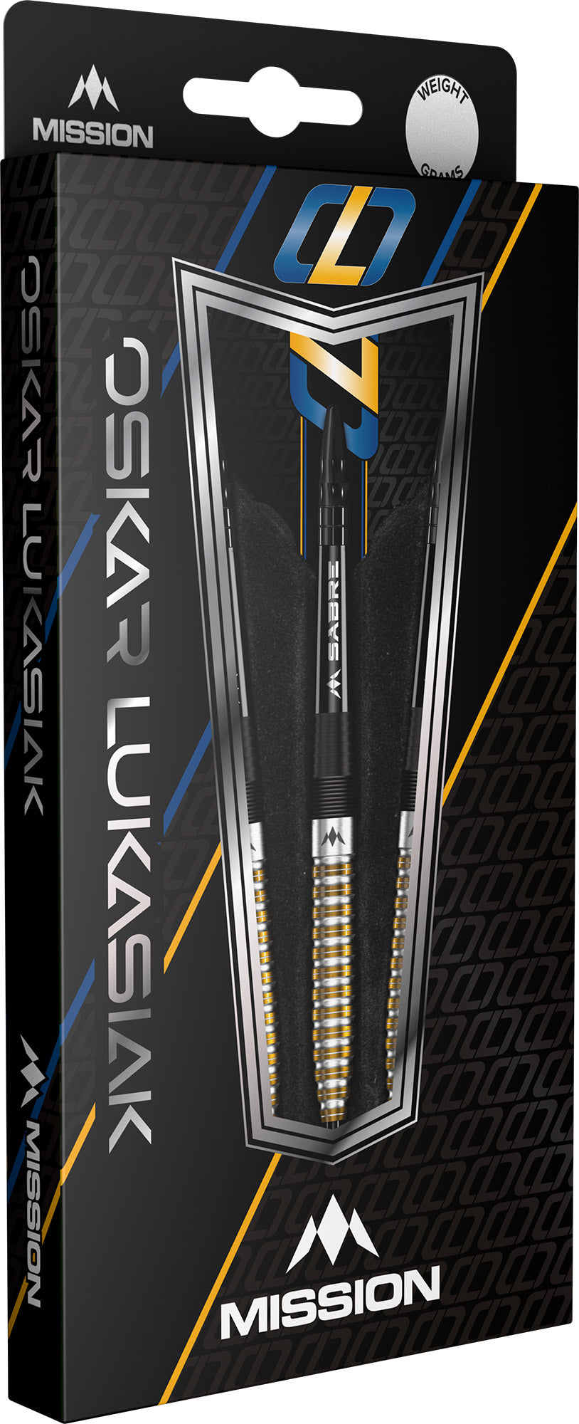 Oskar Lukasiak Darts - Steel Tip - 95% Tungsten - Black & Gold PVD ...