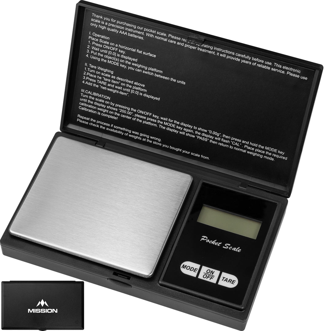 Mission Quark Pocket Scales - Weigh Darts - Max 300g - 0.01g - Black ...