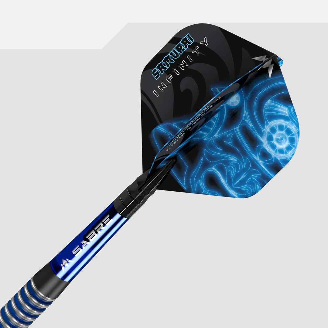 Mission Solo Dart Flights - Std - No2 - Samurai Infinity - Blue ...