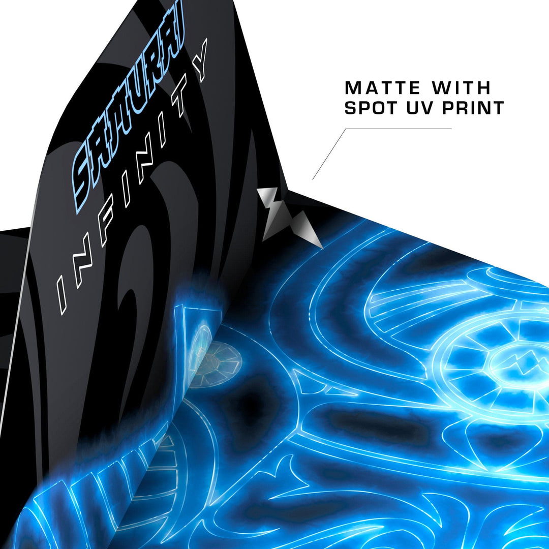 Mission Solo Dart Flights - Std - No2 - Samurai Infinity - Blue ...