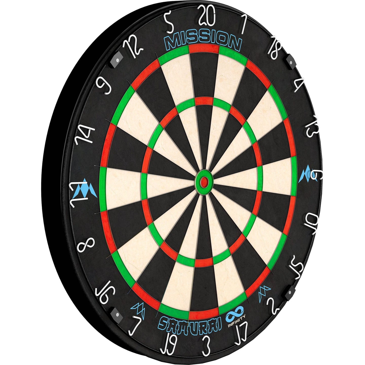 Mission Samurai Infinity Dartboard - Professional Board - Black Ring ...