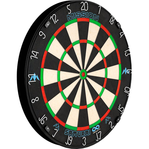 Mission Samurai Infinity Dartboard - Professional Board - Black Ring ...