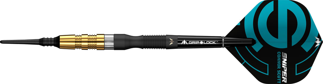 Connor Scutt Darts - Soft Tip - Sniper - Black & Gold – Mission Darts