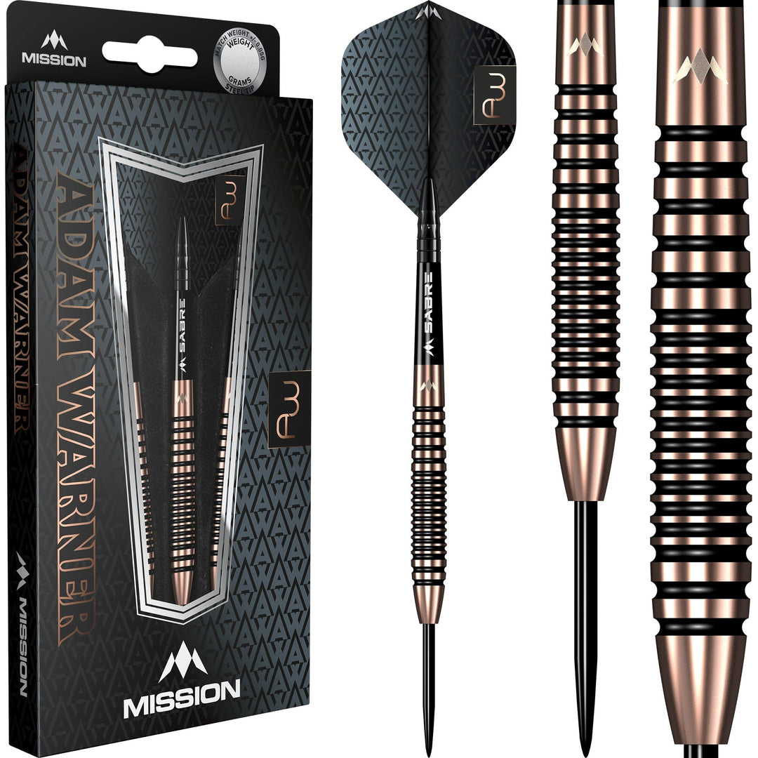 Mission Adam Warner Darts - Steel Tip - 90% - Bronze Titanium – Mission ...