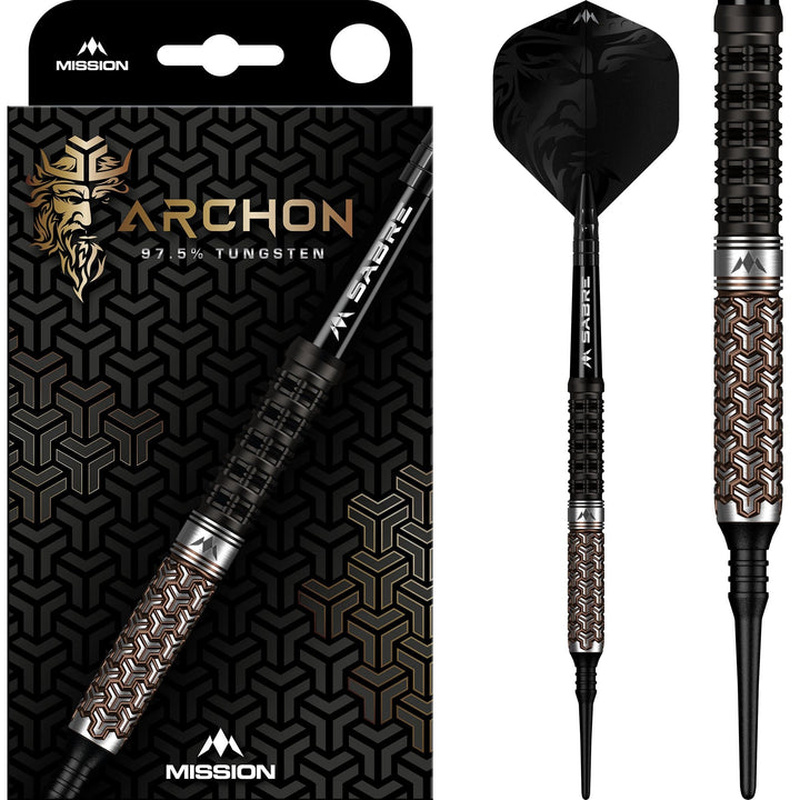 Mission Archon Darts - Soft Tip - 97.5% - Black & Bronze PVD – Mission ...