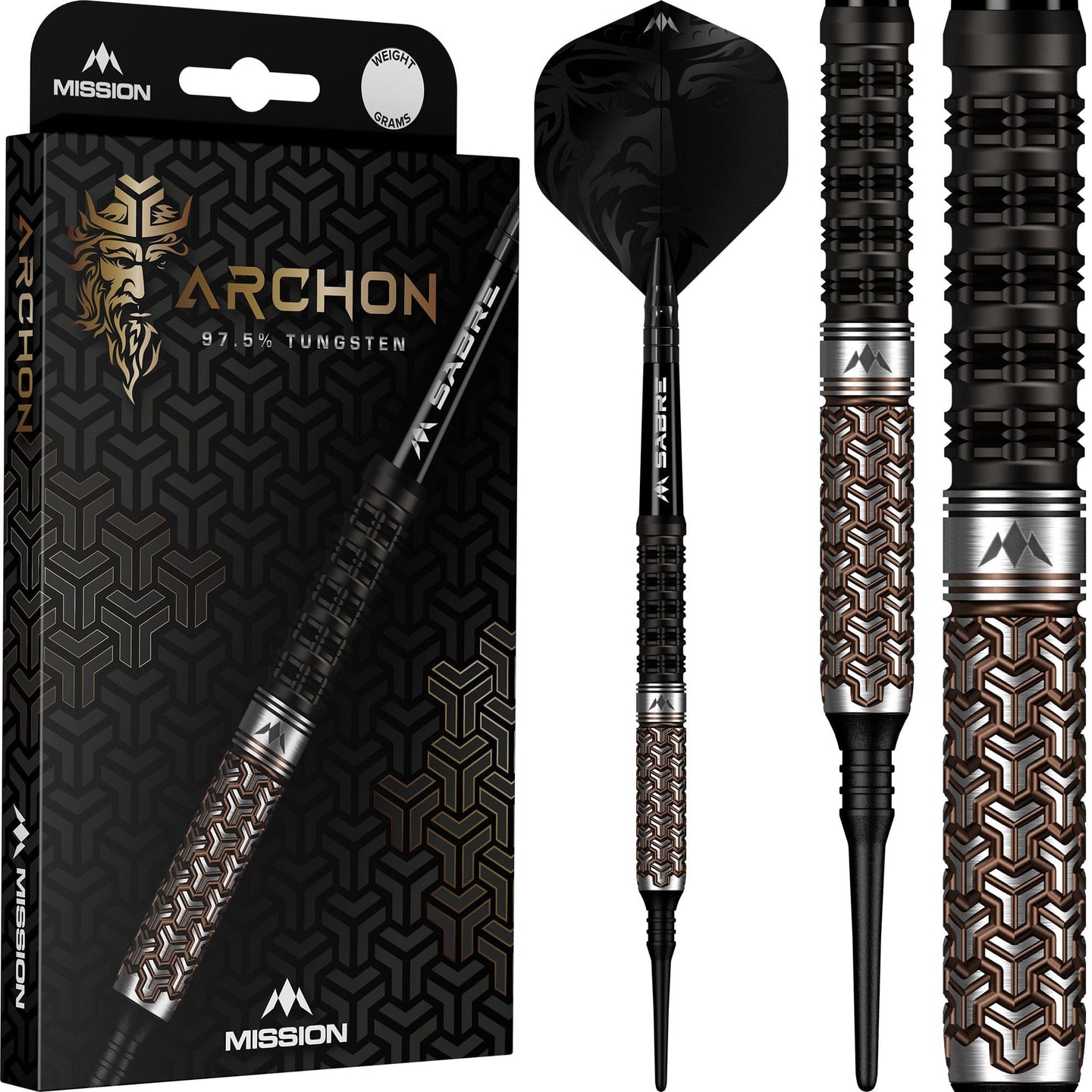 Mission Archon Darts - Soft Tip - 97.5% - Black & Bronze PVD – Mission ...