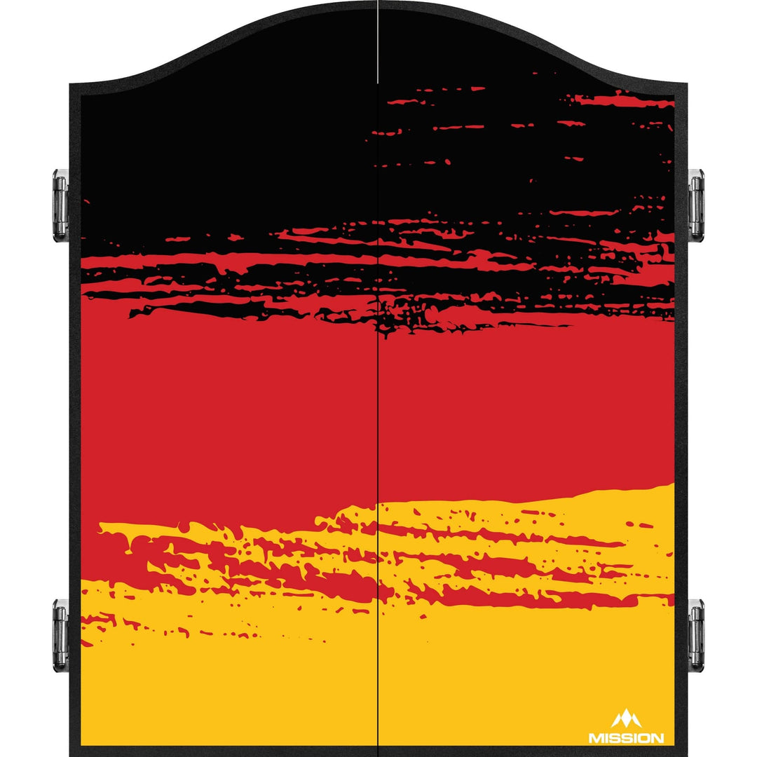 Mission Dartboard Cabinet - Deutschland Design - Black - Brush Stroke ...