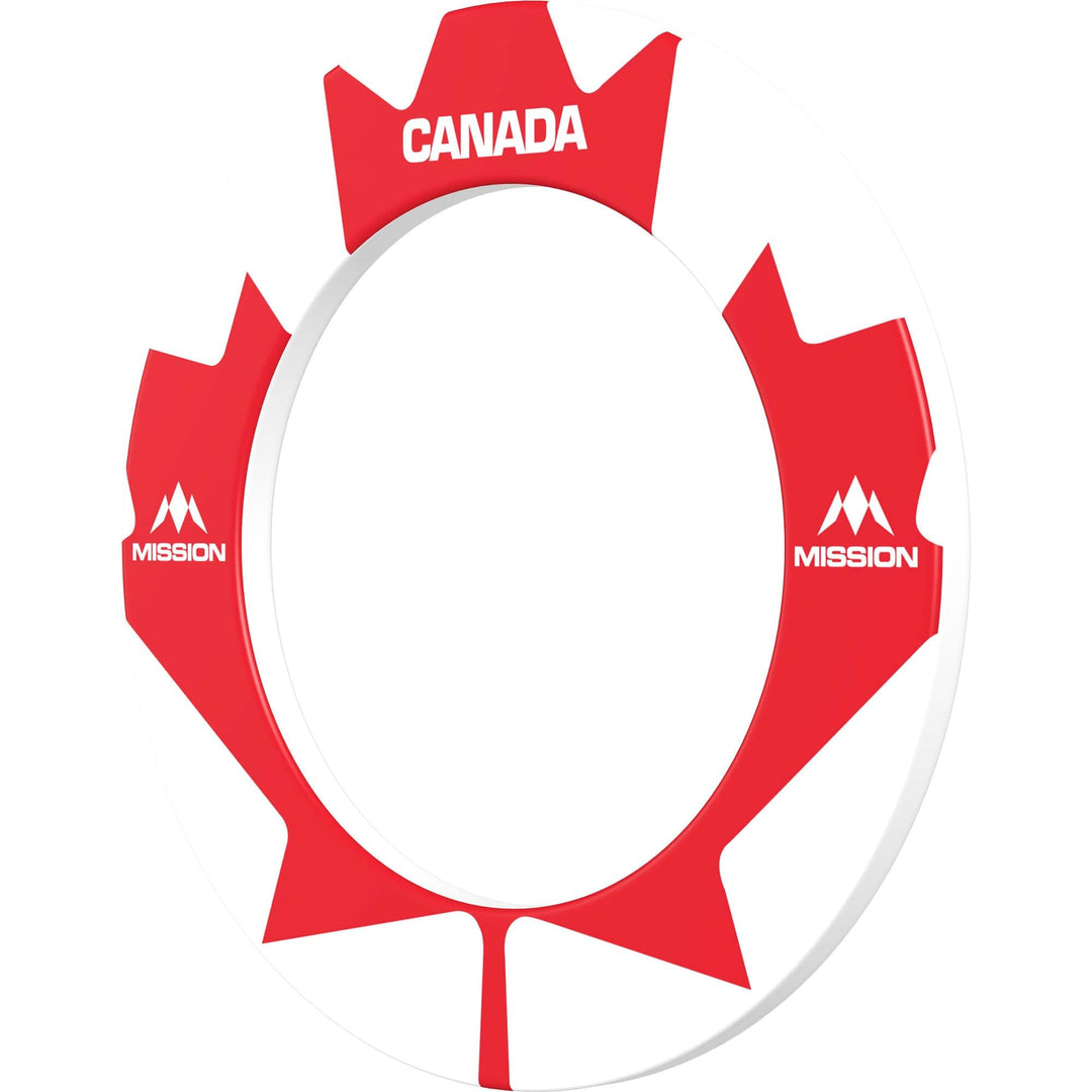 Mission Dartboard Surround - Canada Design - Large Maple Leaf – Mission ...