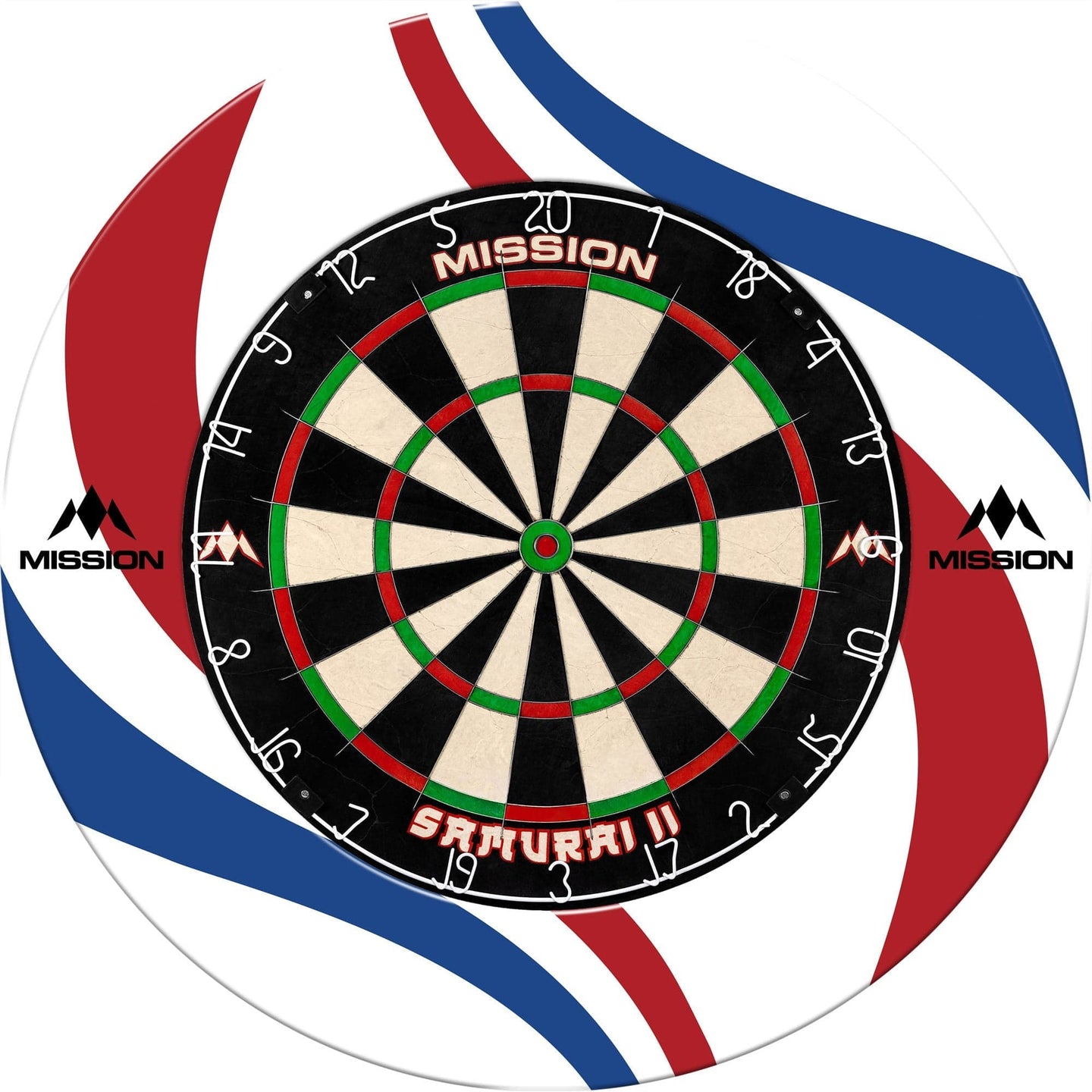 Mission Dartboard Surround - Nederland Design - White - Swirls ...