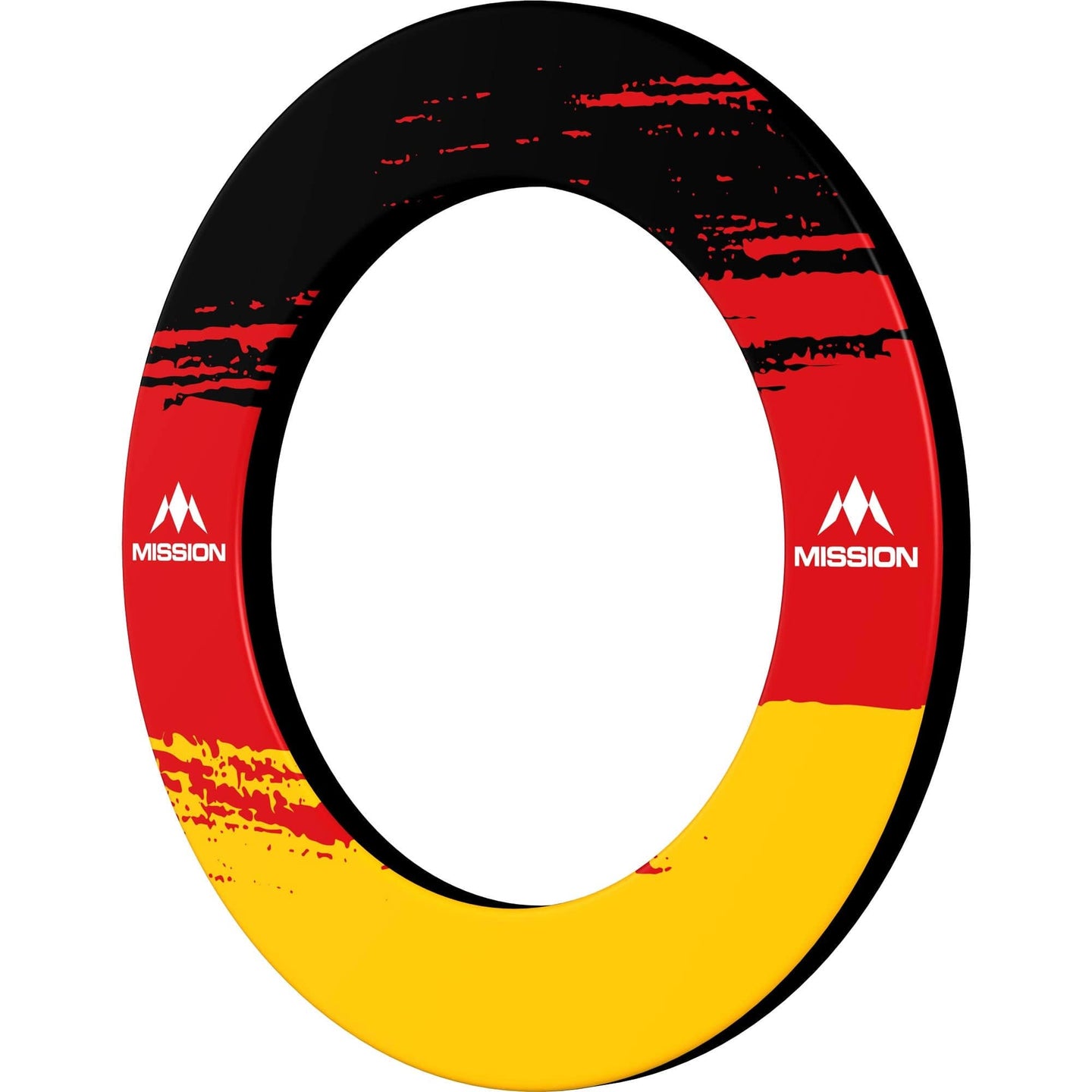 Mission Dartboard Surround - Deutschland Design - Black - Brush Stroke ...