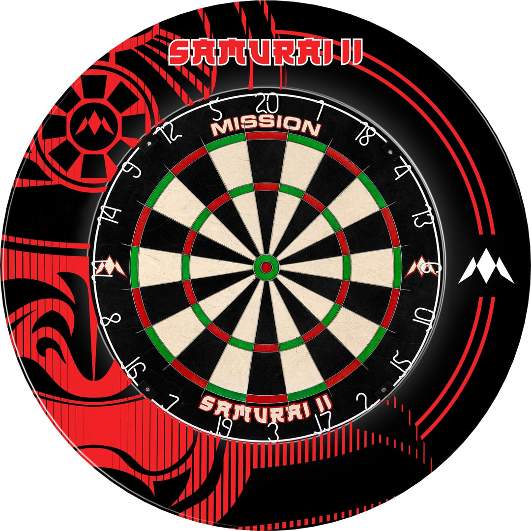Mission Samurai II Professional Dartboard Surround - Red – Mission Darts