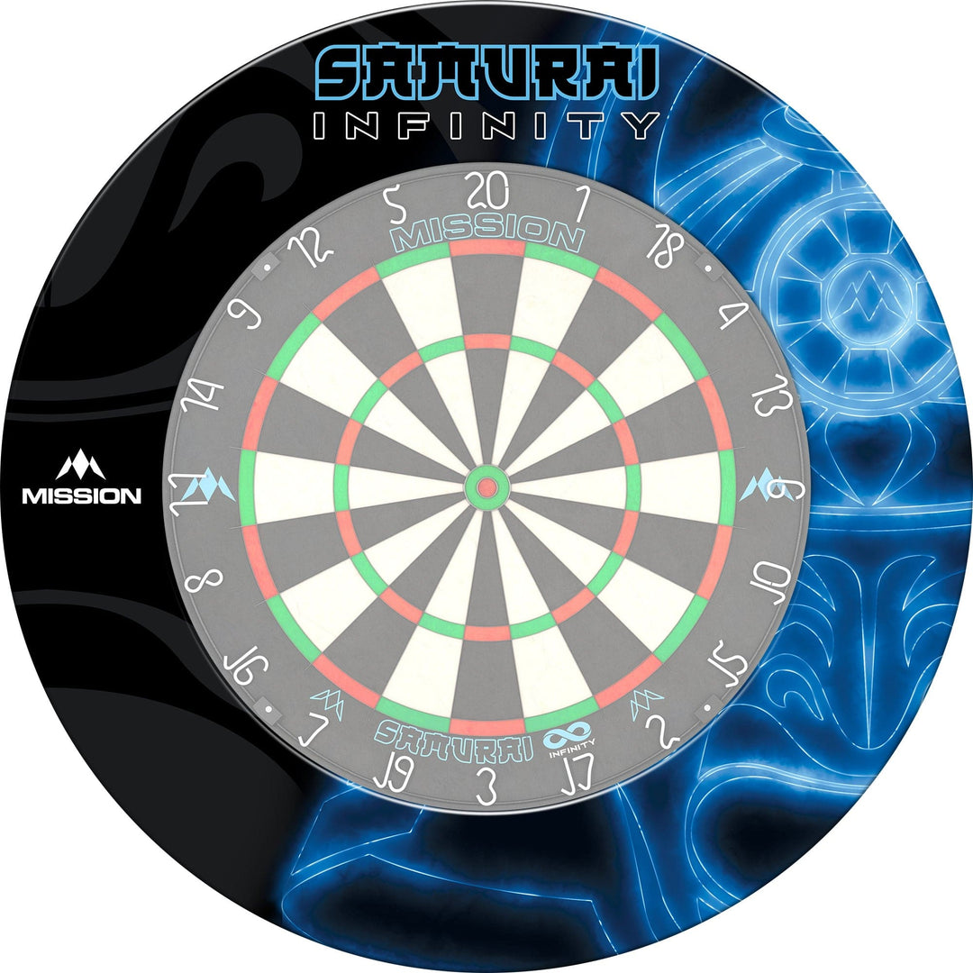 Mission Samurai Infinity Professional Dartboard Surround - Blue ...