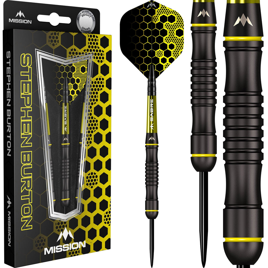 Stephen Burton Darts - Steel Tip - 90% - Black Titanium - Bertie ...